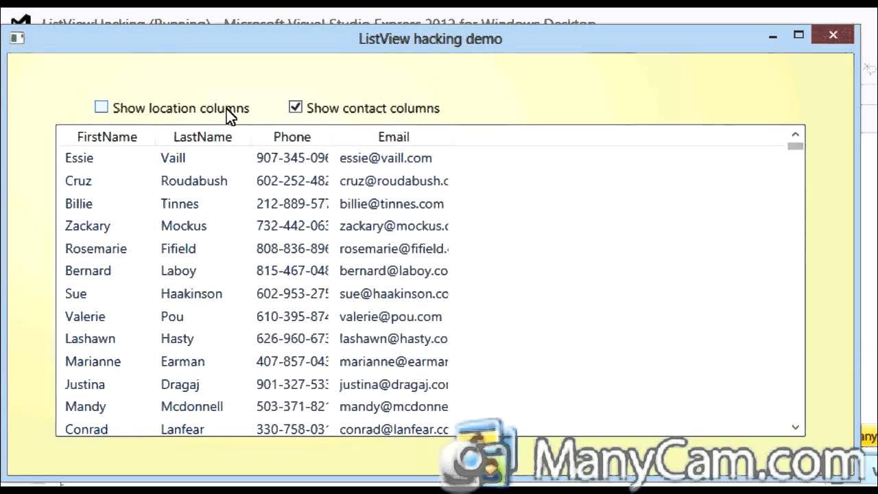 WPF ListView/GridView hacking - YouTube