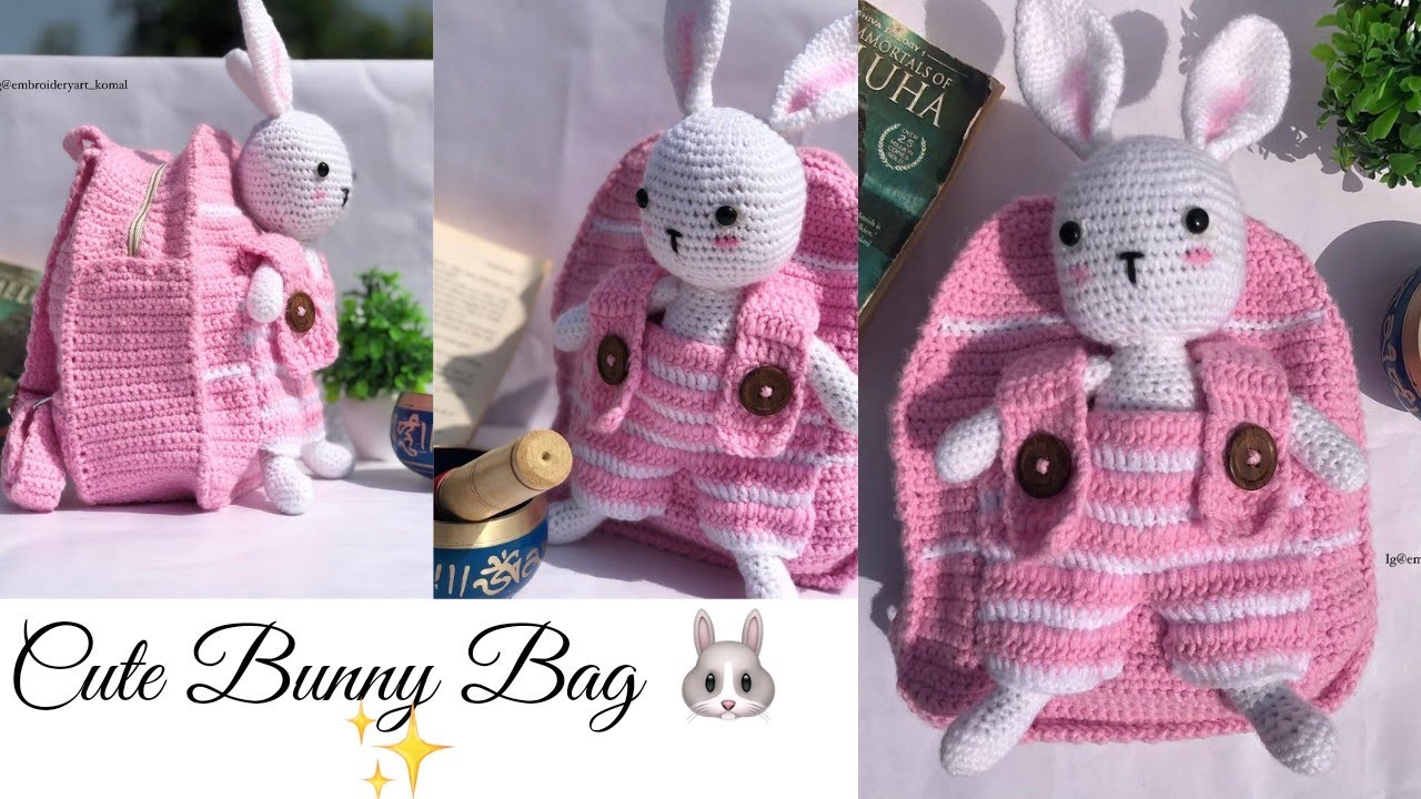 DIY Bunny Backpack 🐰 | Easy Crochet Tutorial for Beginners | Easy step ...