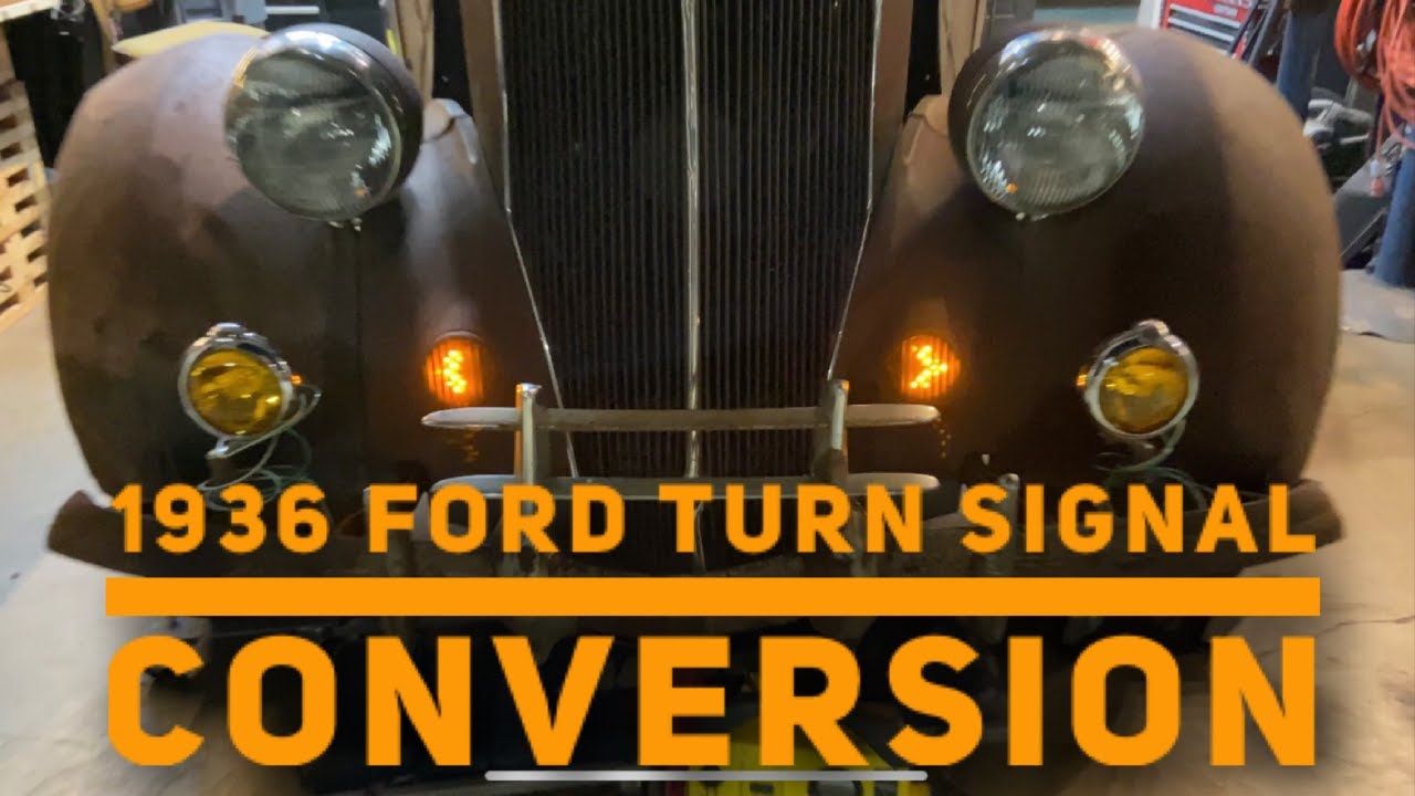 1936 Ford Restoration Part 7 - Custom Turn Signals - YouTube