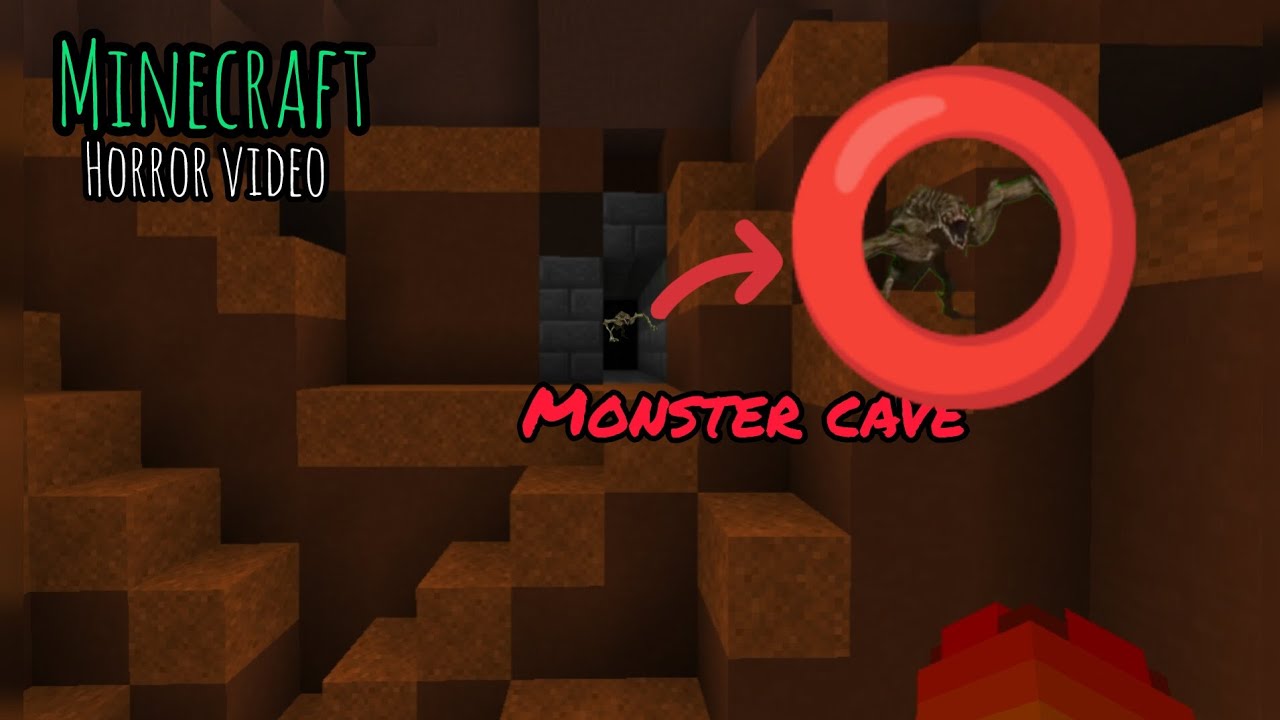 THE MINECRAFT HORROR CAVE (REAL VIDEO) || MINECRAFT POCKET EDITION ...