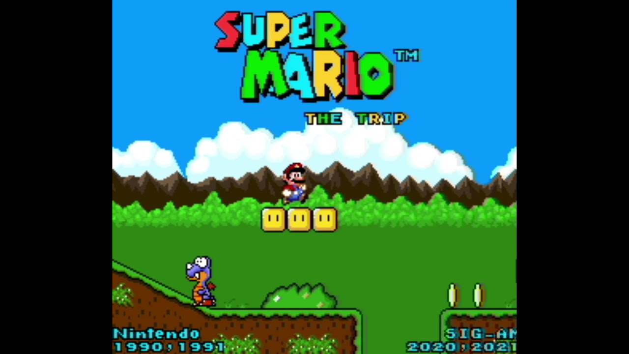 SMW Hack Longplay - Super Mario The Trip - YouTube