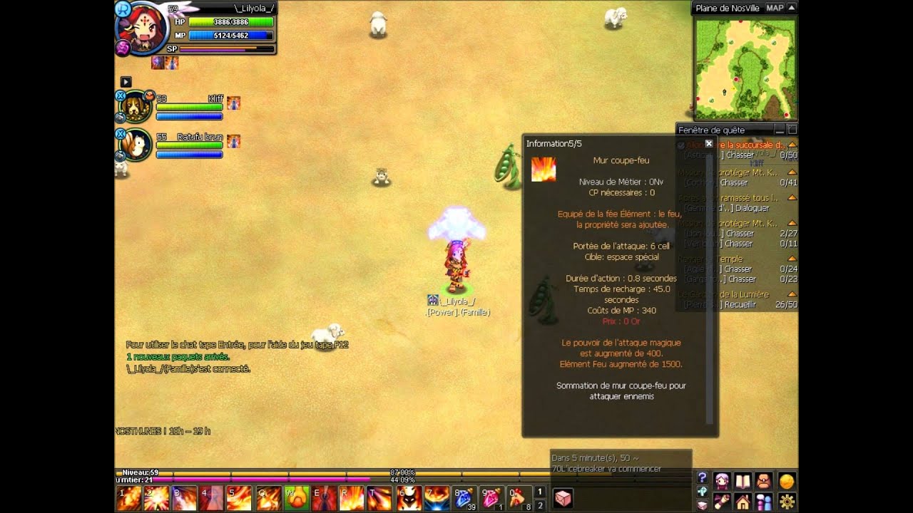 Nostale petite présentation de la sp 1 mage de feu - YouTube