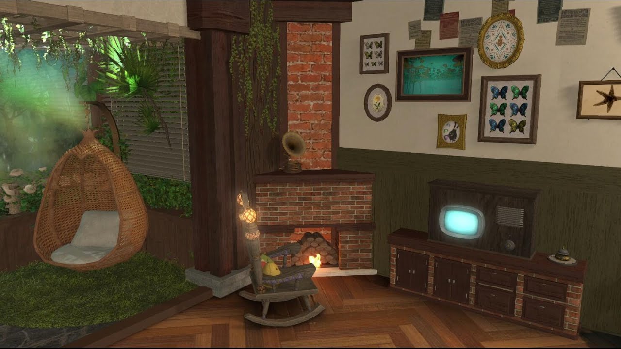 FFXIV/FF14 Decoration/Housing-RL1(Old-fashioned country house, white ...
