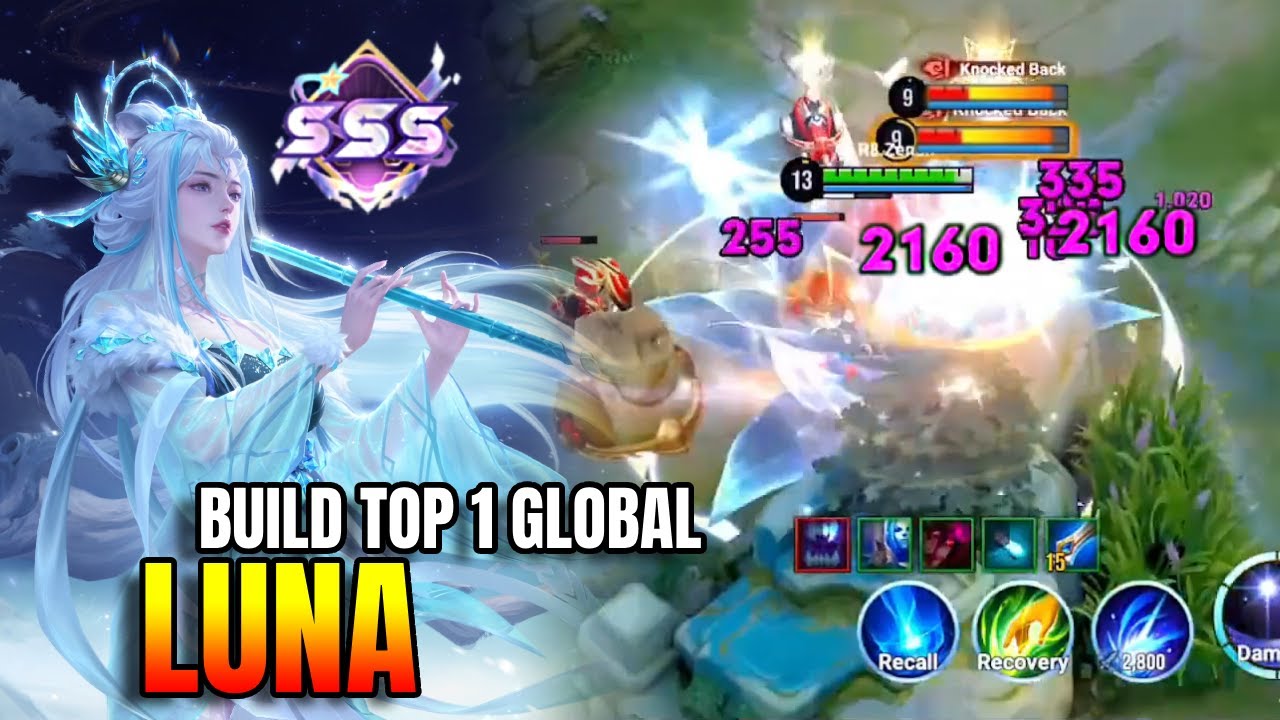 Top 1 Global LUNA Build! UNSTOPPABLE in High Rank - YouTube