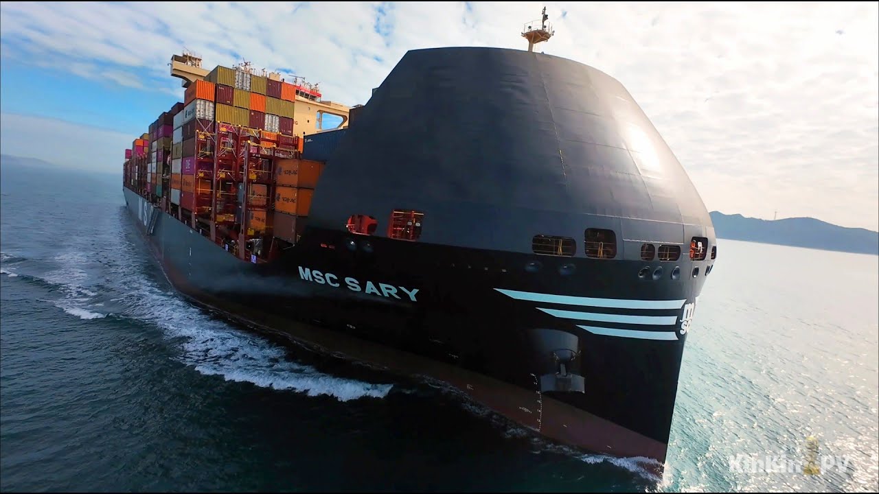 MSC SARY - New build container vessel 11400 TEU | Cinematic FPV | DJI ...