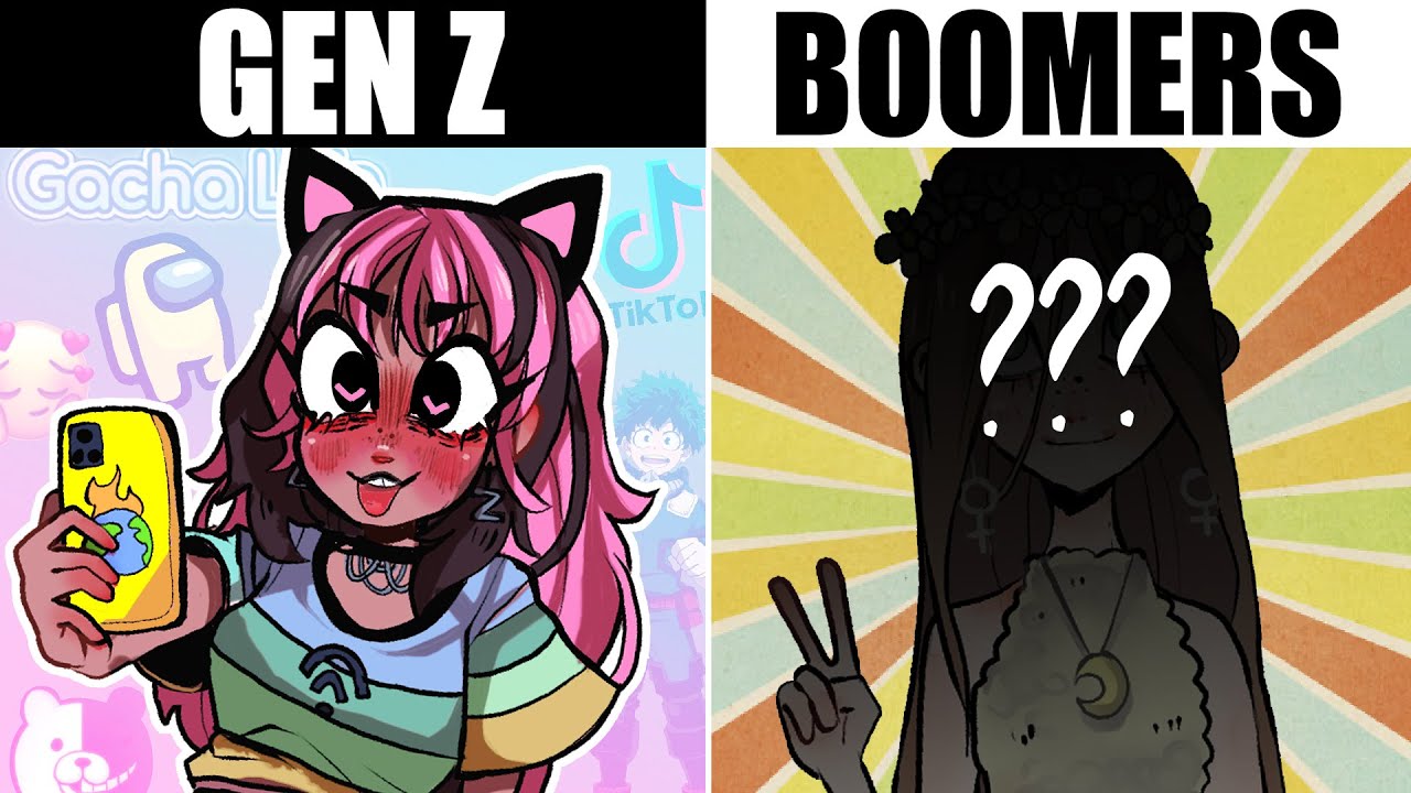 THE GENERATIONS AS CHARACTERS [gen z, millennials, boomers + more ...