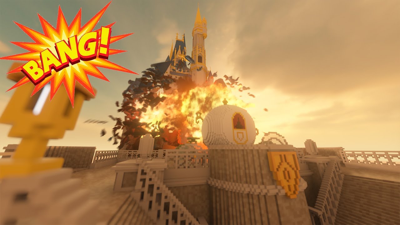 Realistic Disney Castle Explodes 💥 Teardown - YouTube