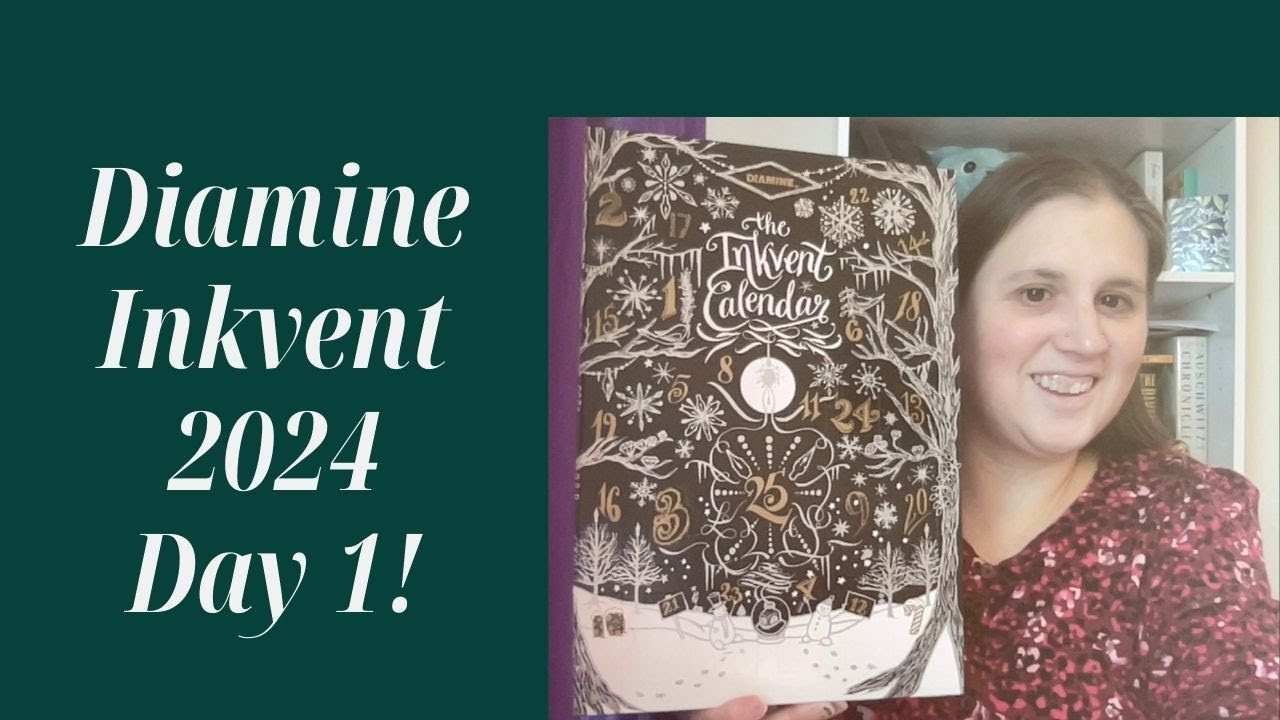 Diamine Inkvent 2024, Day 1! A lovely ink is behind the door - YouTube