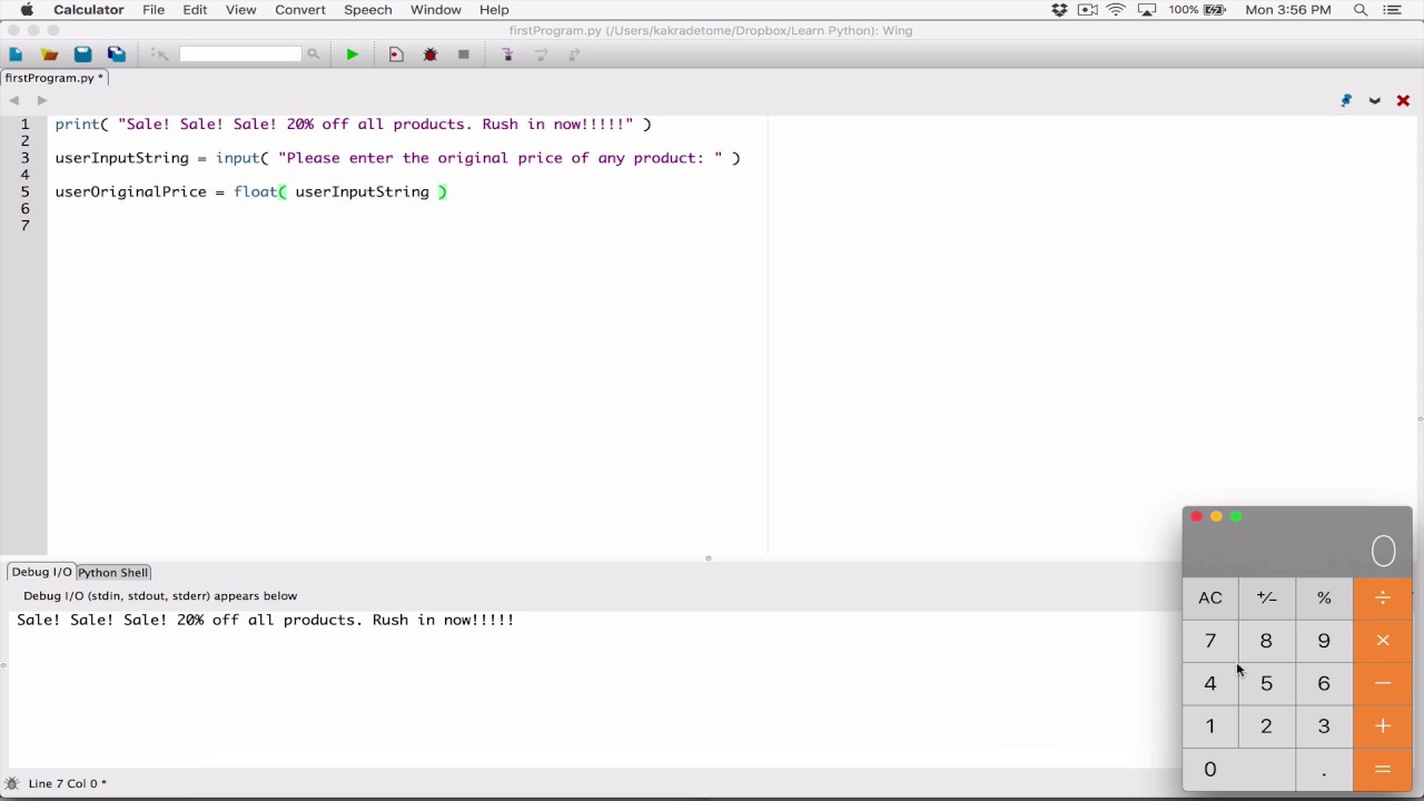 24 Calculating A Percentage Example Program Learn Python YouTube