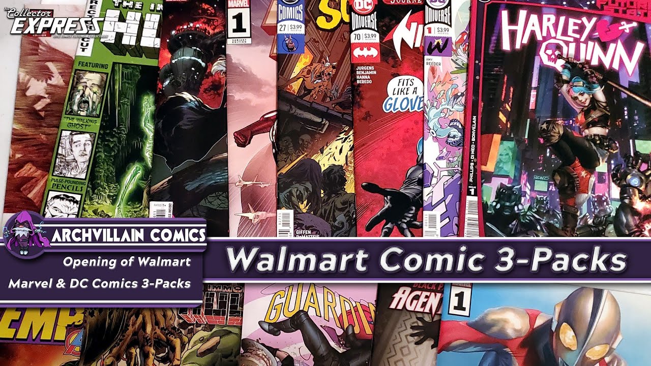 Opening Walmart Marvel & DC Comics 3 Packs & 4 Packs - Vol 8 - Immortal ...