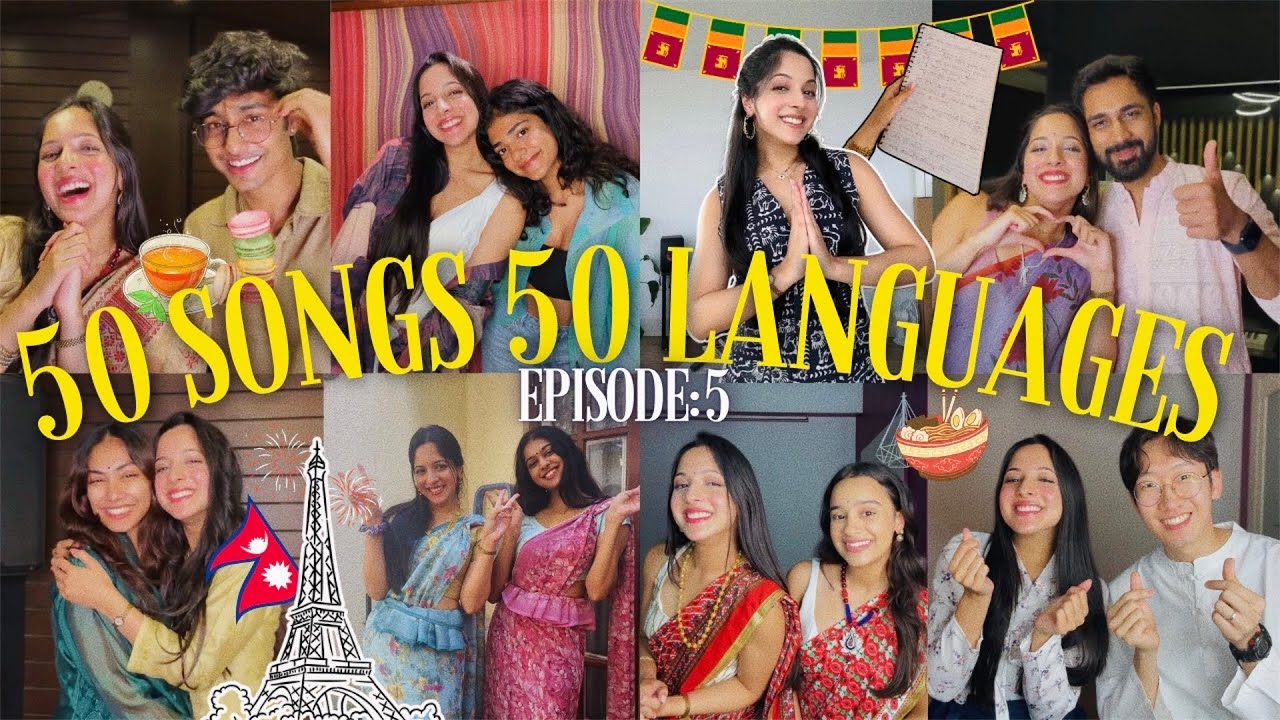 I sang 50 SONGS in 50 LANGUAGES | Assamese, Sinhala, Korean,Thai & more ...