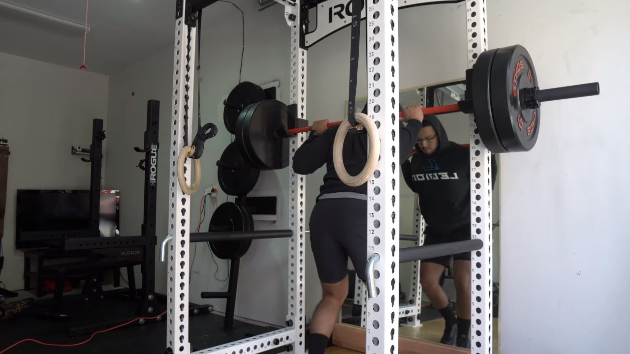 First Workout in the Rogue RM3 - [Garage Gym Workout Vlog #8] - YouTube