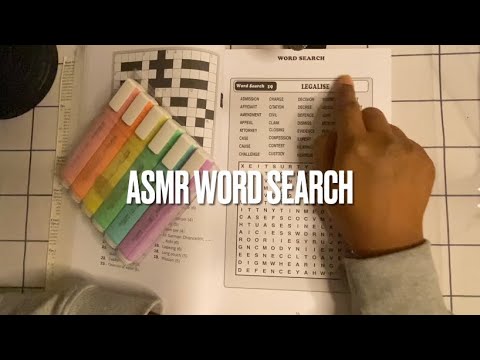 ASMR Word Search | Cari kata perkataan Inggeris - YouTube