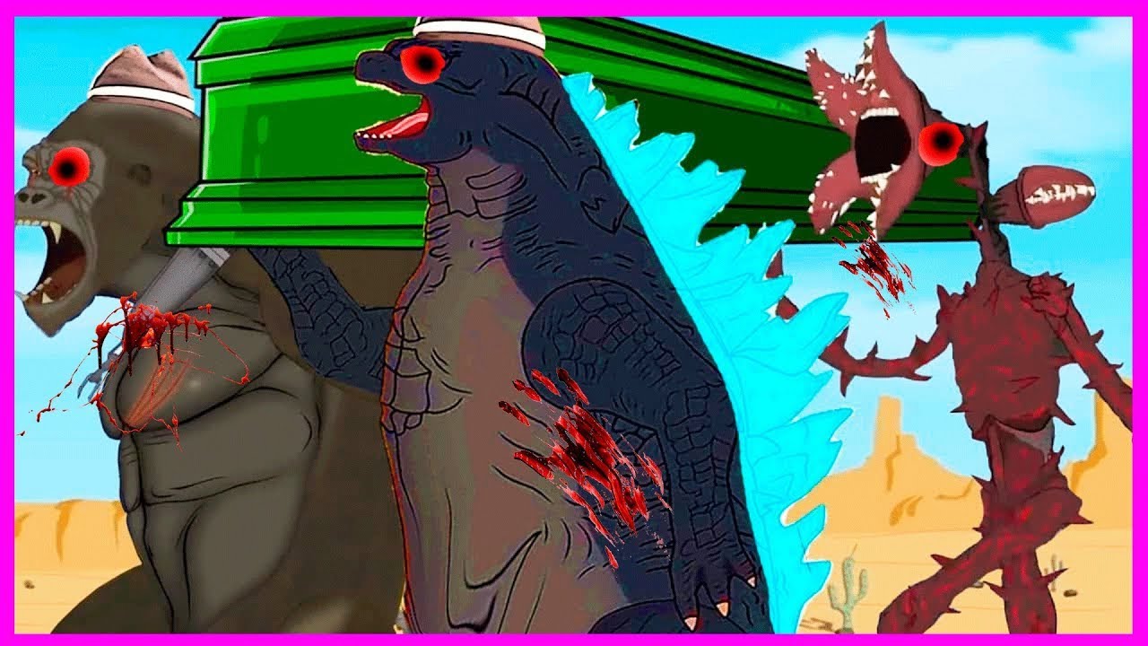 KING KONG EXE vs GODZILLA EXE & GODZILLA SPIDER EXE Coffin Dance Song ...