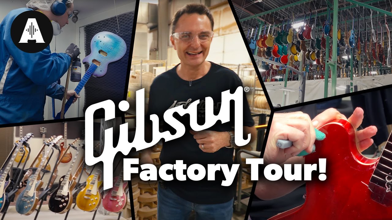 Behind the Scenes at Gibson USA Factory! - YouTube