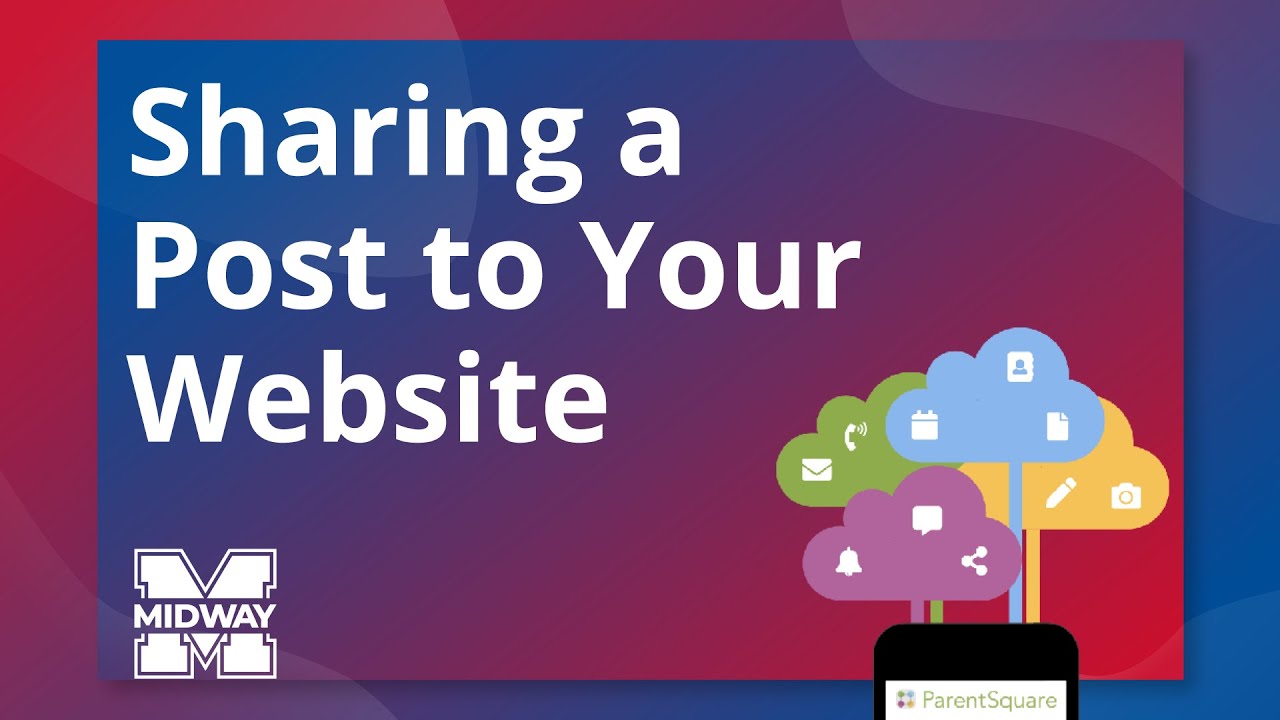 Sharing a Post to Your Website - YouTube