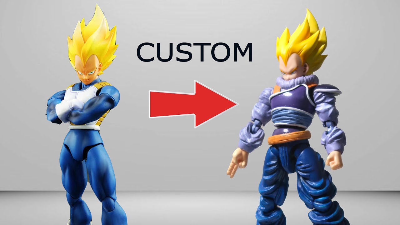 Custom SH Figuarts: Vegeta YARDRAT (explicado) | DrawUp! - YouTube