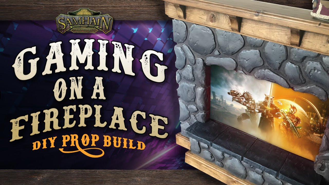 Turn a TV into a Fake Fireplace! A useful and decorative prop! - YouTube