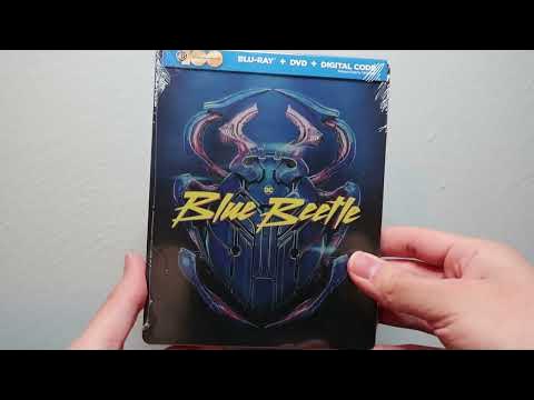 Blue Beetle Wal-Mart Exclusive Blu-Ray Steelbook Unboxing (One Shot) - YouTube