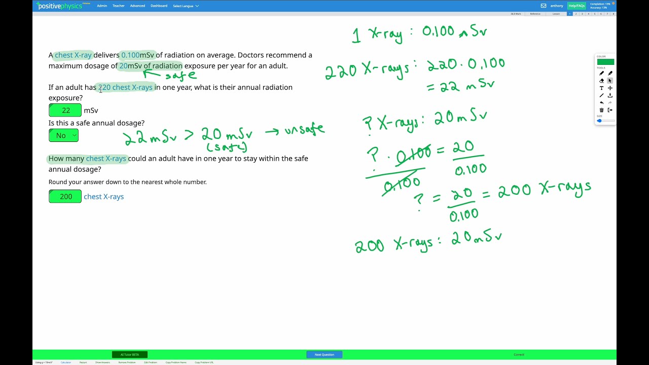 Chemistry - Nuclear Chemistry - Dosage Calculations - www ...