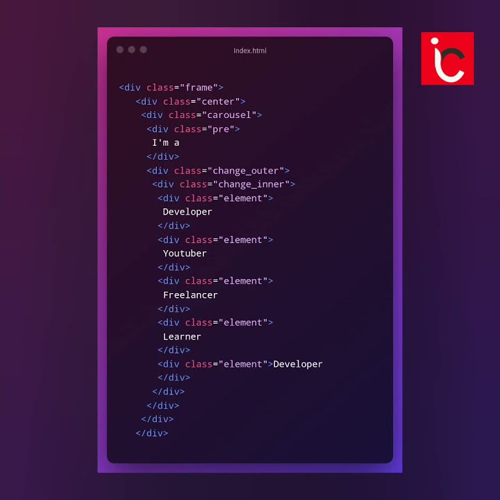Word Carousel Using Html And Css In Web Design With Source Code Codewithharry Code Youtube 7055