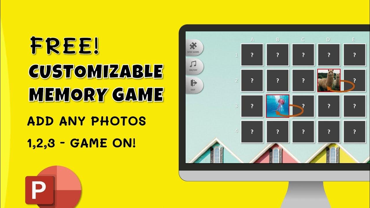 Free! PowerPoint Custom Memory Game Creator | Use Any Photos | Auto ...