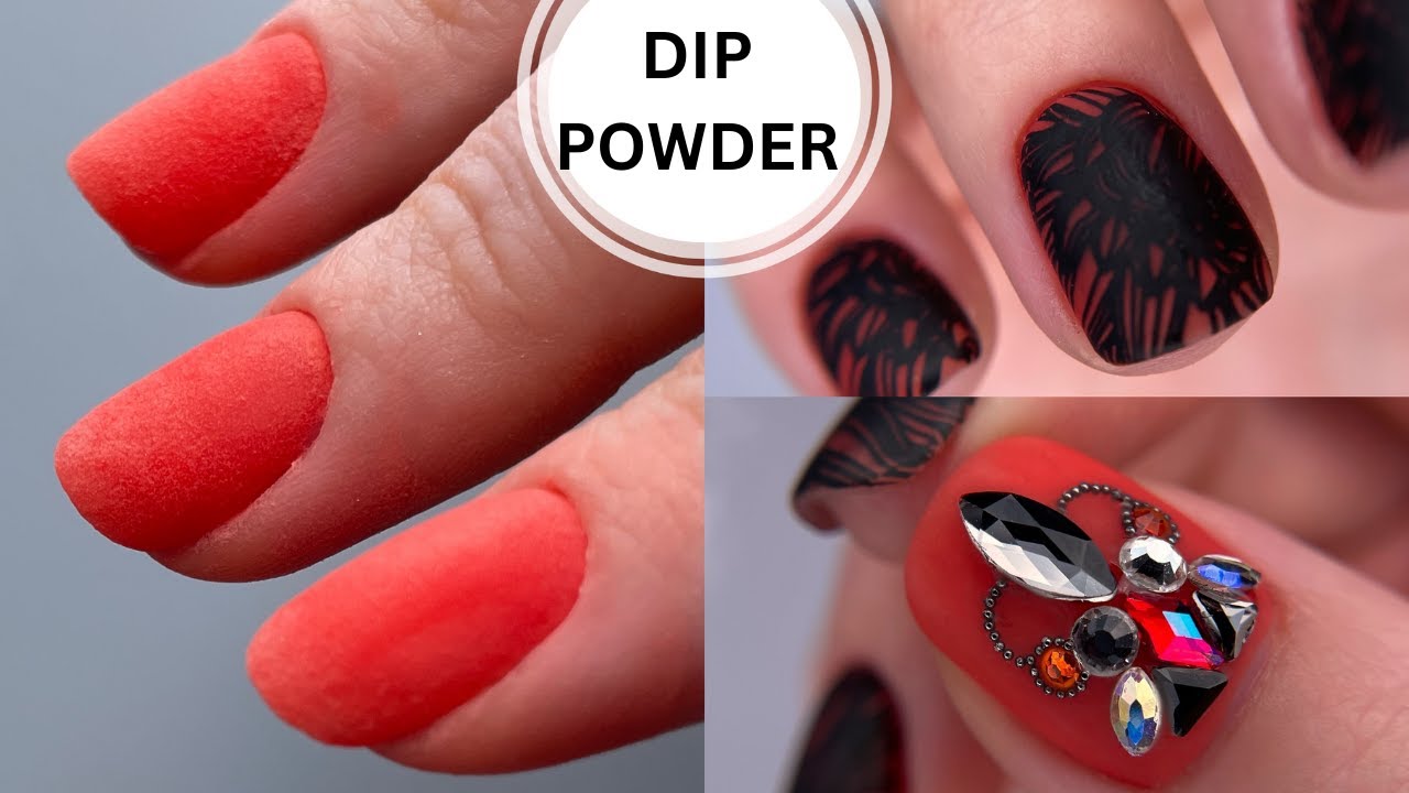 DOING MY OWN NAILS USING DIP POWDER - YouTube