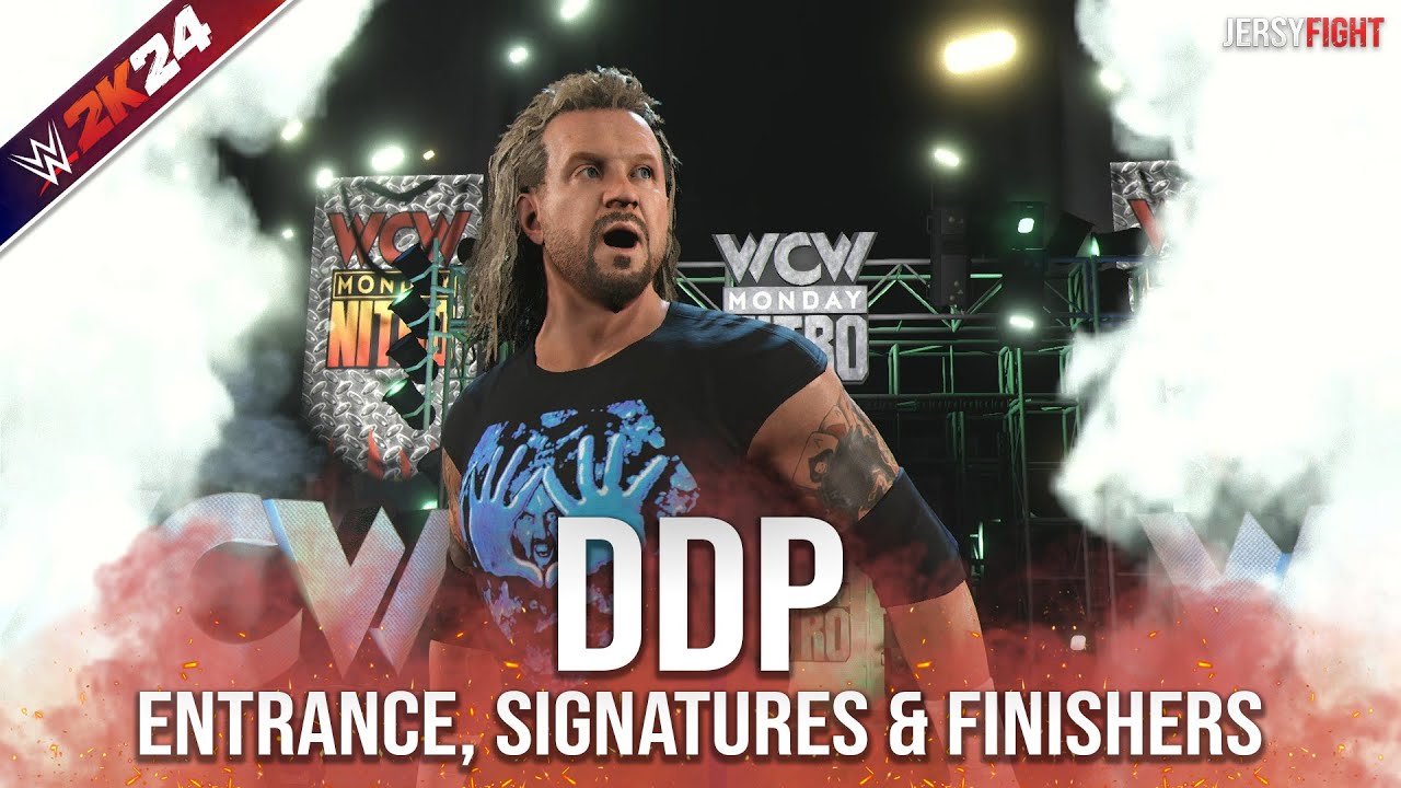 WWE 2K24: WCW Pack DLC - DDP Entrance, Signature Moves & Finishers ...