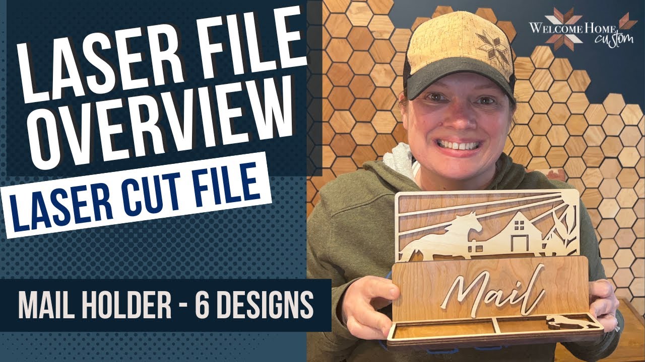 Easy Laser Cut Mail Holder Tutorial | Customize with 26 Slot Sizes ...