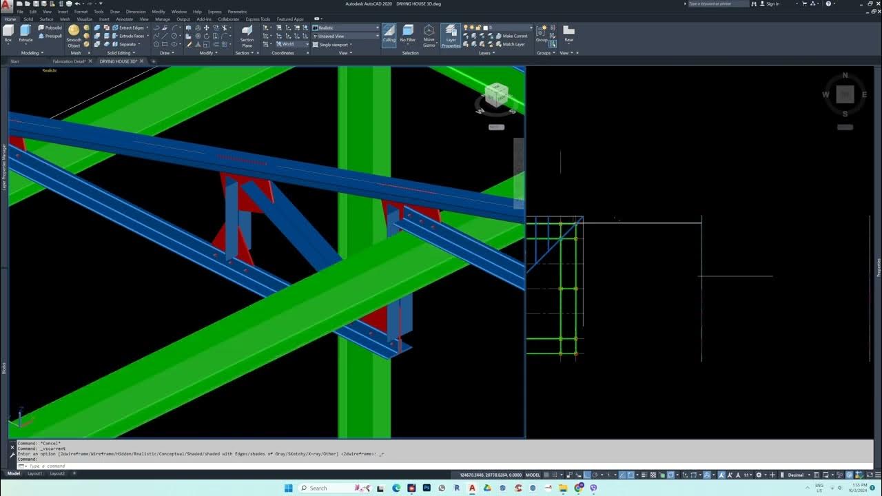 How To Draw Roof Truss With AutoCAD Part 10 - YouTube