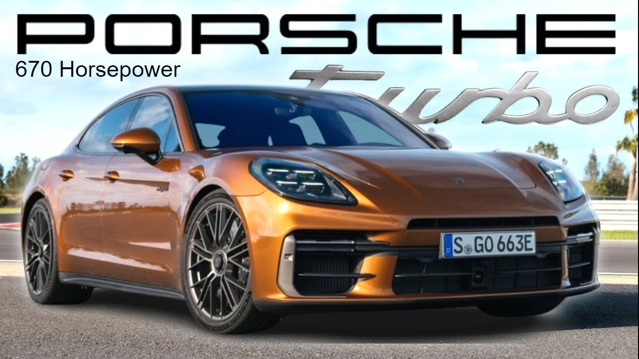 2024 Porsche Panamera Turbo E Hybrid in Madeira Gold Metallic - YouTube