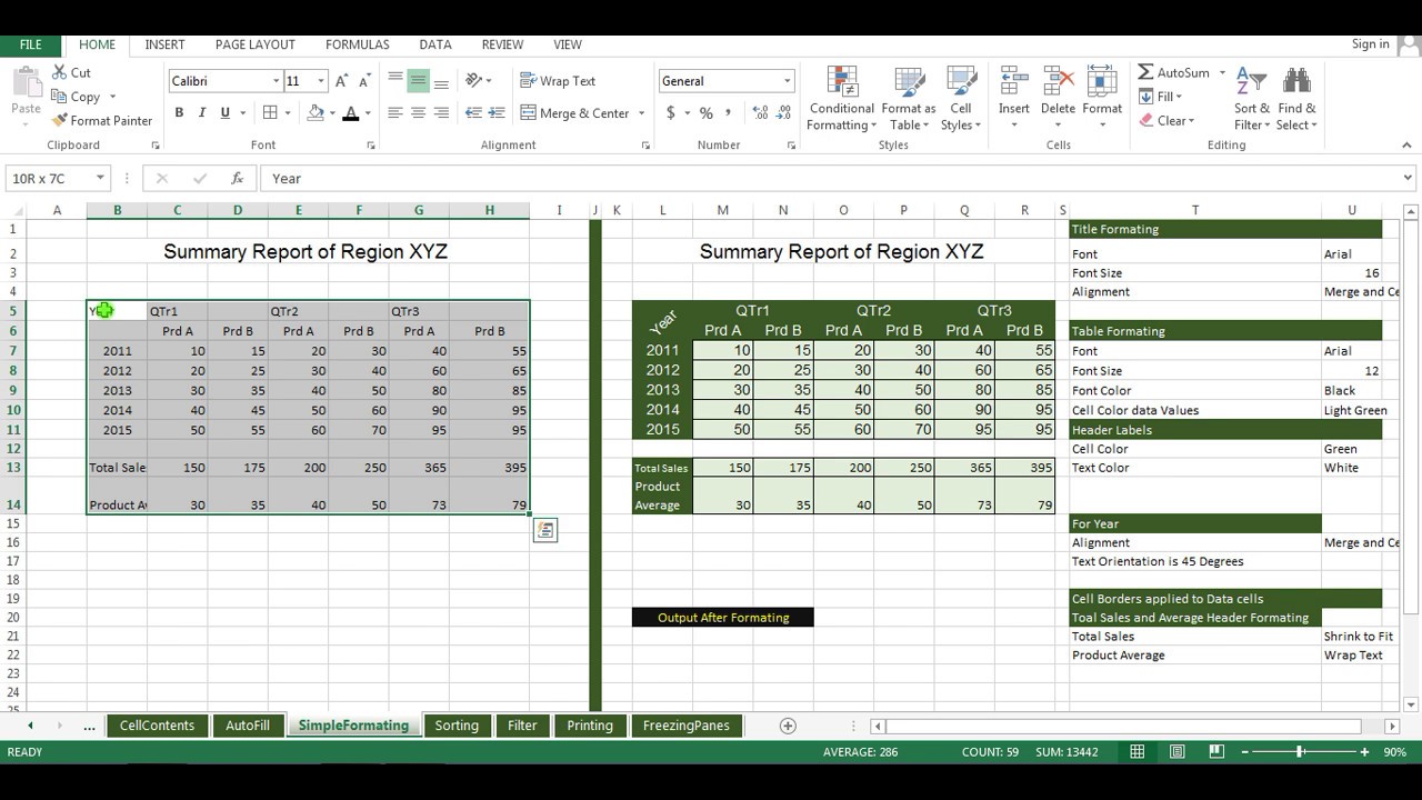 Basic Formating - YouTube