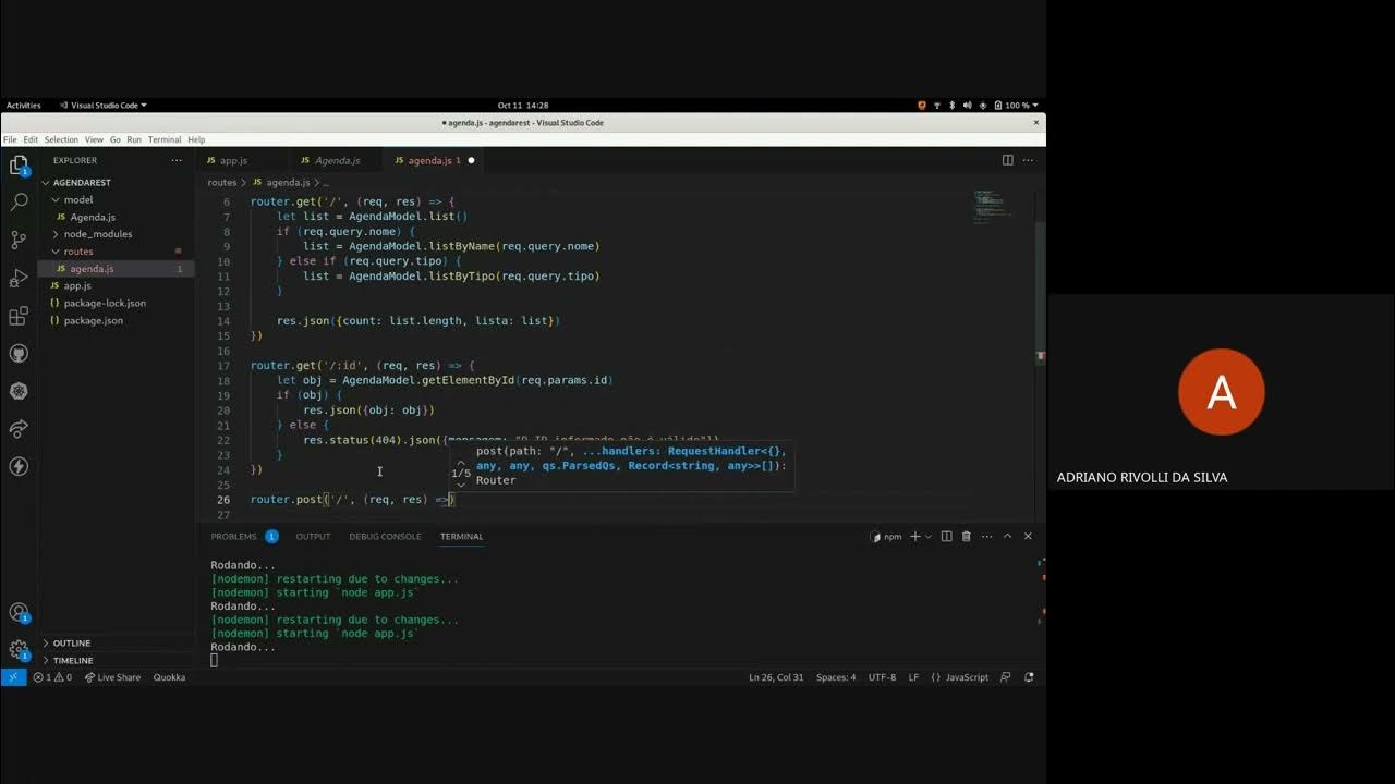 Criando uma API REST - YouTube