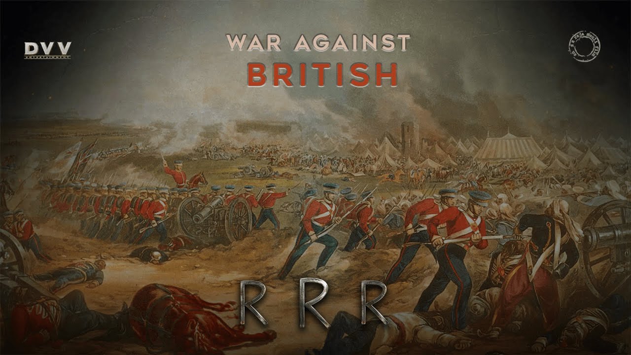 #RRR War against British BGM | Ram Charan | Jr.NTR | Olivia Morris ...