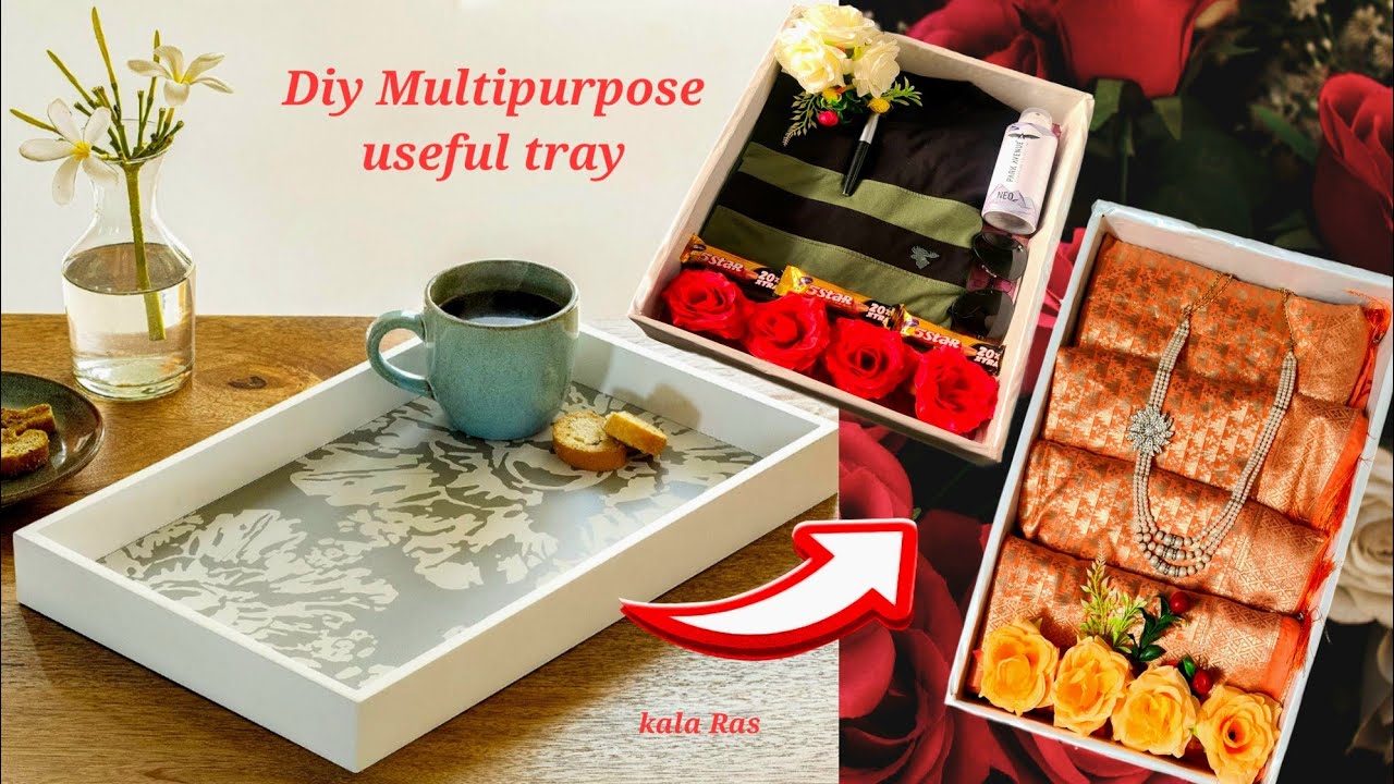 DIY Tray of 2000 in ₹ 20 For Multipurpose Use | Using Tray For Gift ...