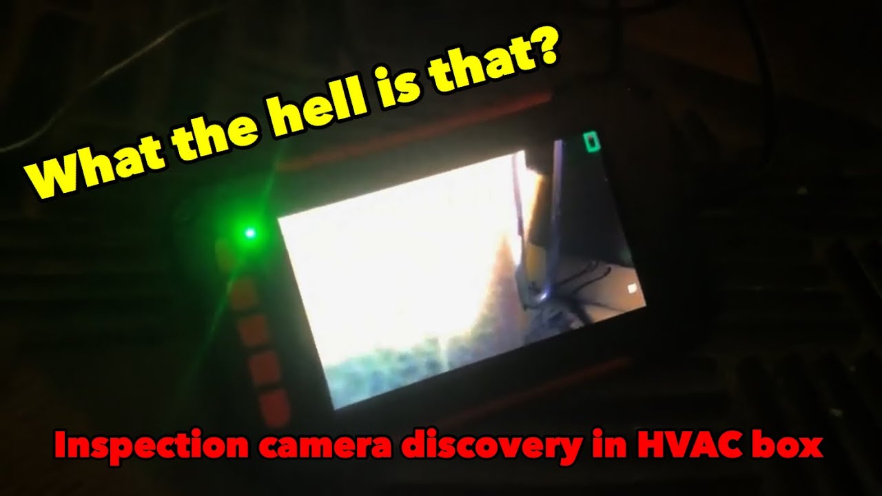 inspection camera discovery in HVAC box - YouTube