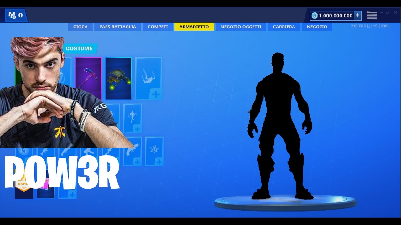 NUOVA SKIN *POW3R* SU FORTNITE! @POW3Rtv - YouTube
