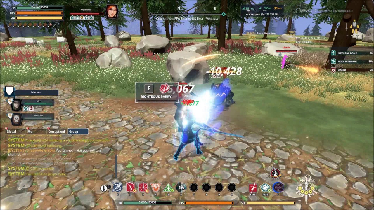 Crowfall Alpha 4.3.2 Templar Block OP - YouTube