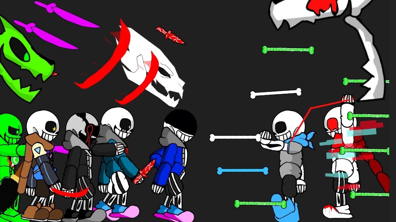 Ink Vs Fatal Error Sans - YouTube