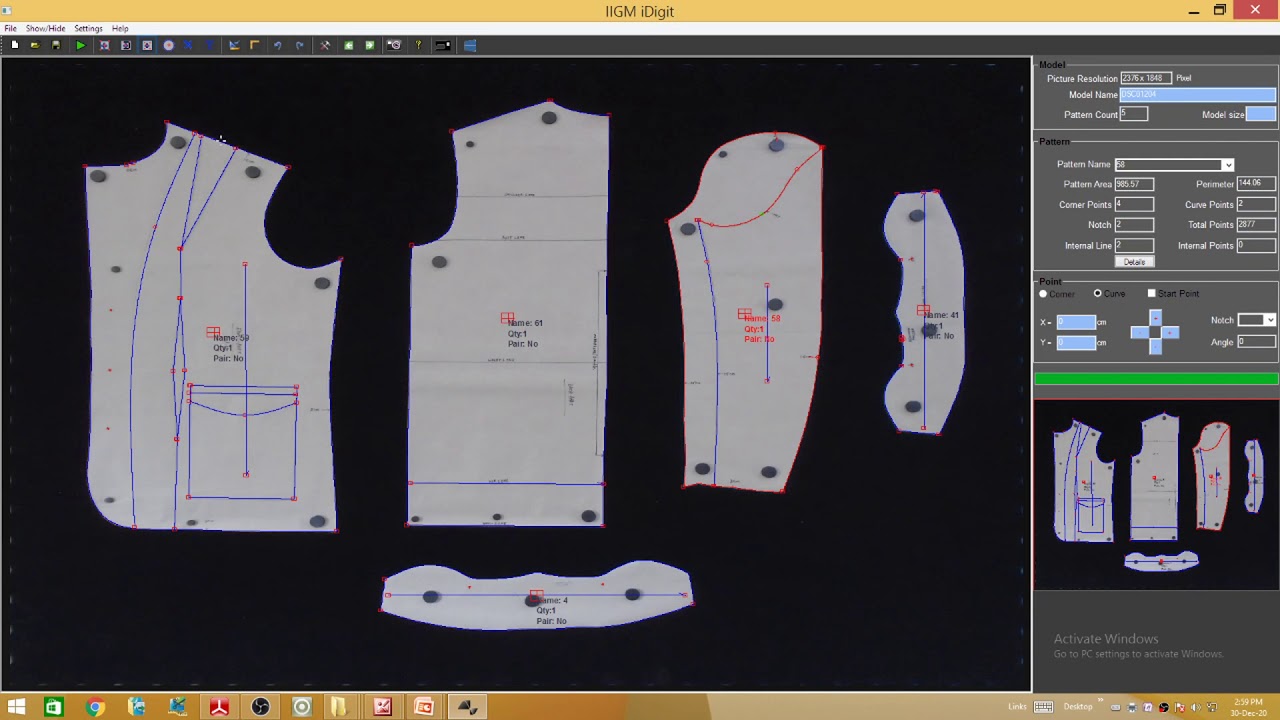 GARMENTS PATTERN DIGITIZING - YouTube
