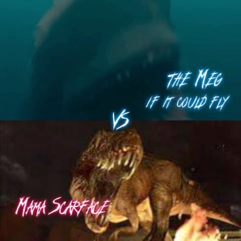 The meg vs Mama Scarface #dinosaur #edit #themeg #sharks #turok - YouTube