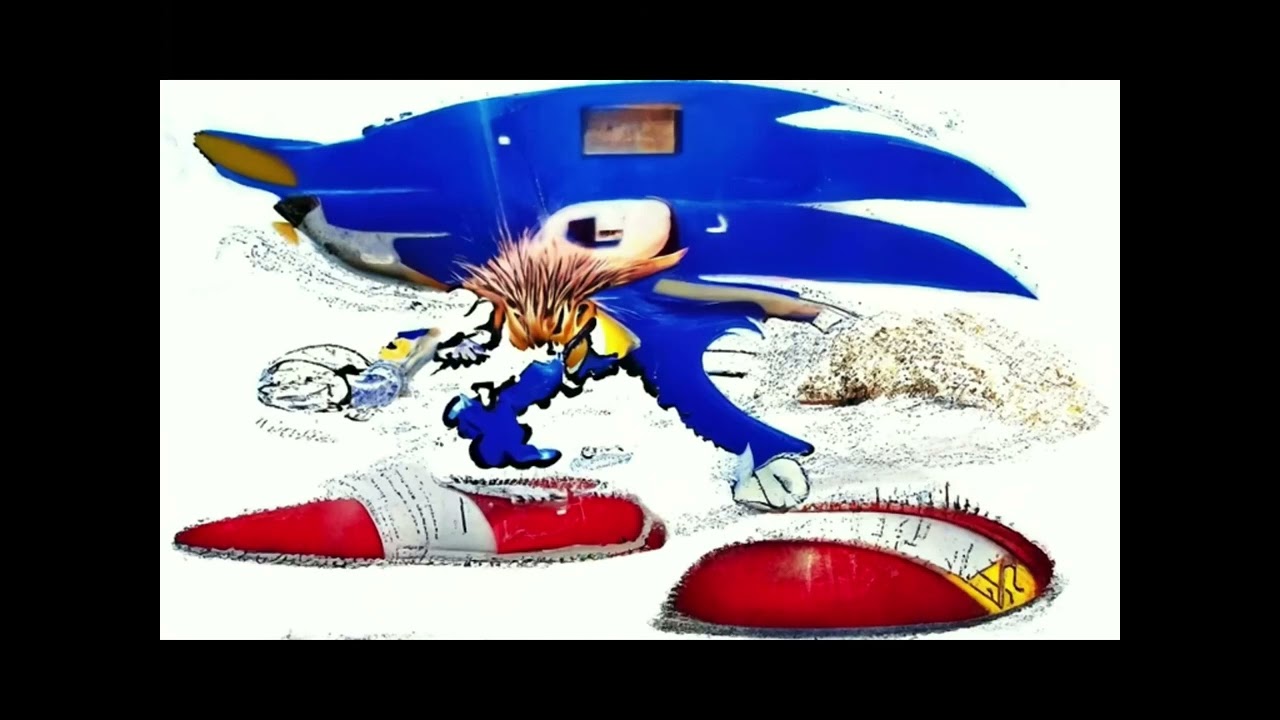 I l put an image of sonic through an AI image generator and I really ...