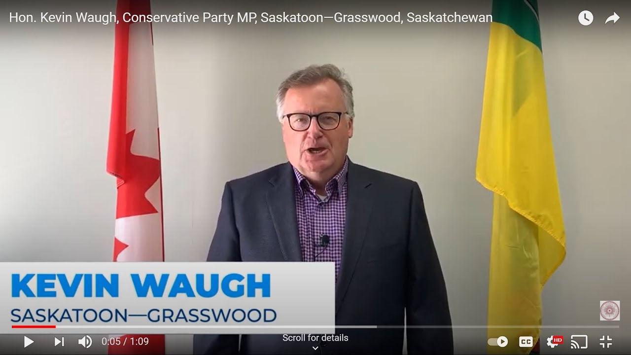 Hon. Kevin Waugh, Conservative Party MP, Saskatoon—Grasswood ...