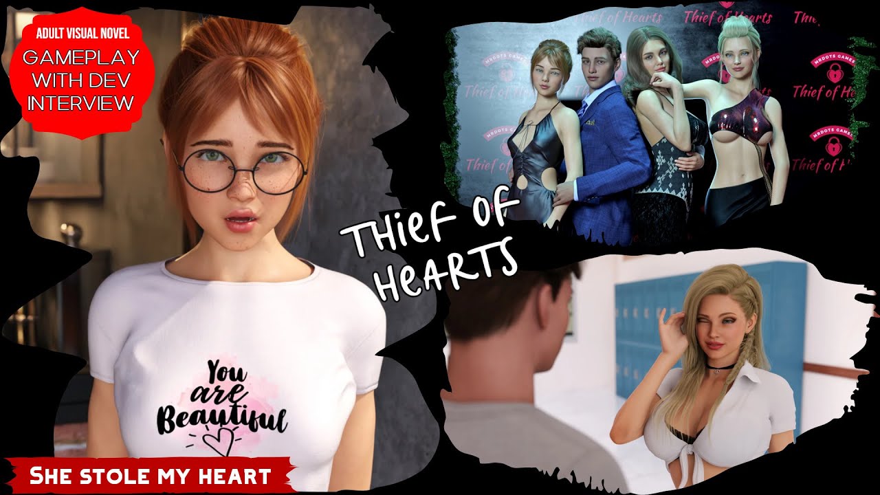 Visual Novel Game Thief of Hearts - Gameplay with dev commentary - YouTube