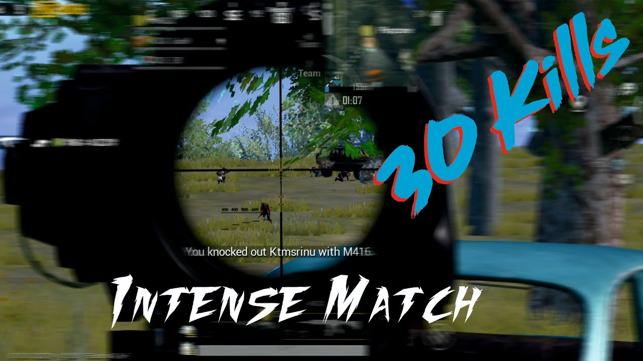 30 Kills Intense Match 3v4 30 Seconds 8 kills Must Watch!!! - YouTube