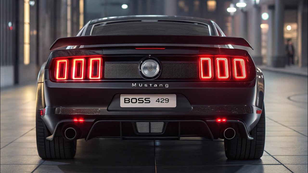 2026 Ford Mustang Boss 429 – Rear View Close-Up | Sleek Modern Muscle ...