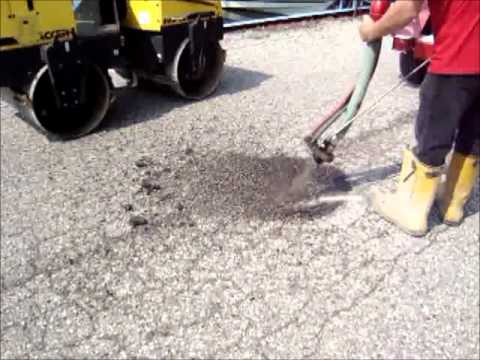 Spray Patch fixes Michigan Roads - YouTube