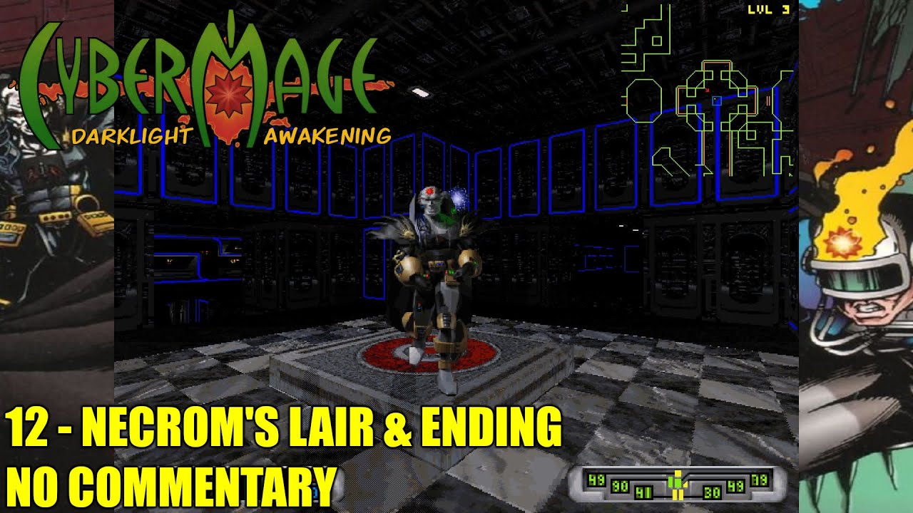 Cybermage: Darklight Awakening (DOSBox) - 12 Necrom's Lair - No ...