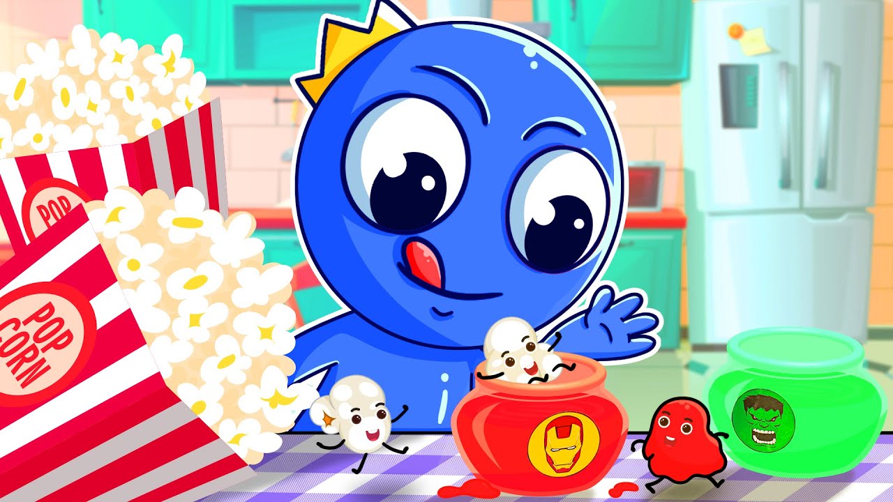How To Make Rainbow Popcorn 🍿🌽 Rainbow Friends Animation Kool Stop ...