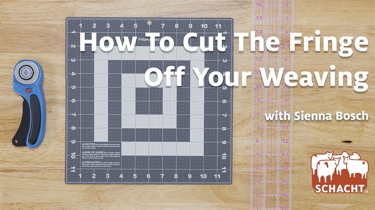 How To Cut The Fringe Off Your Weaving - YouTube